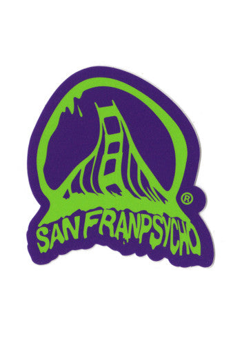 Purple & Green Acid Logo Sticker – San Franpsycho